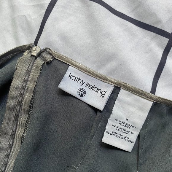 kathy ireland | Skirts | Vintage Kathy Ireland Satin Midi Skirt | Poshmark